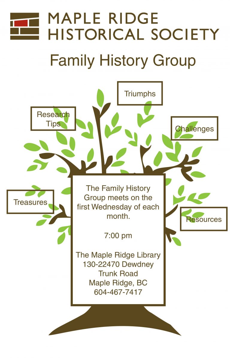Family History – Maple Ridge Museum